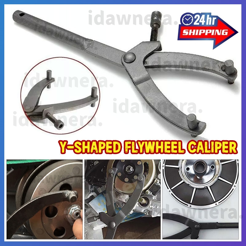 Y-Type Motorcycle Pulley Holder Spanner Clutch Wrench Flywheel Wrench ATV Bike Repair Hand Tool ...