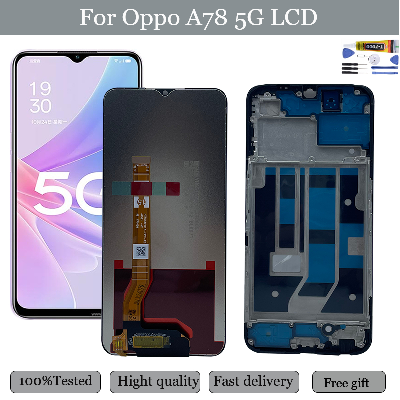 For OPPO A78 5G CPH2483 CPH2495 LCD Display Touch Screen Glass ...