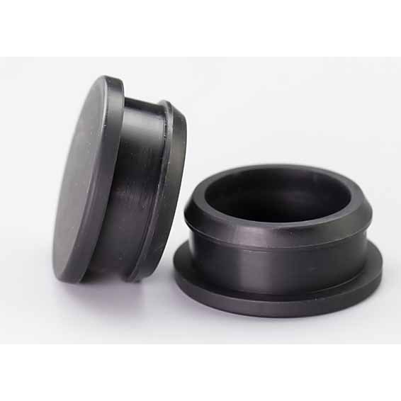 Black Snap-On Hole Plug Silicone Rubber Blanking Seal Bung Pipe Tube ...
