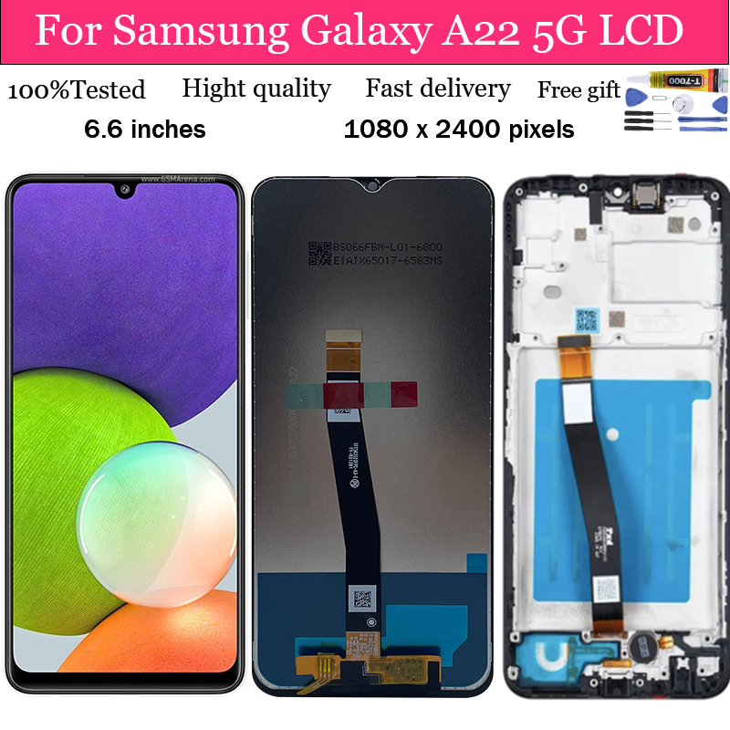 Original For SAMSUNG Galaxy A22 5G A226 LCD With Frame Display Touch ...