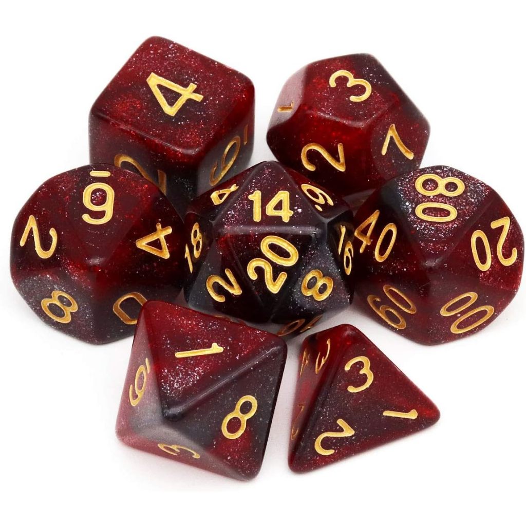 DND Dice Set 7PCS Polyhedral D&D Nebula Dice for Roleplaying Dice Games ...