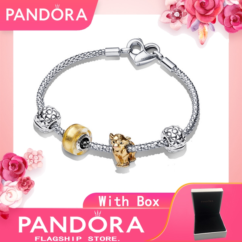 Authentic Original S925 Sterling Silver Pandora Brave Simba Bracelet ...