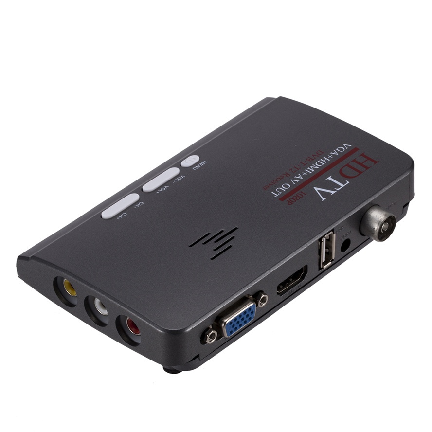 DVB-T DVB-T2 TV Tuner Receiver T/T2 TV Box VGA AV CVBS 1080P HDMI ...