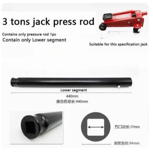 Hydraulic Horizontal Jack Handle Long Pressure Rod 3 Tons 4 Tons ...