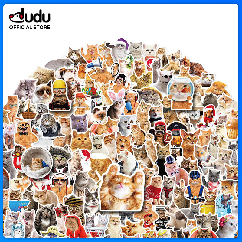 Dudu 1PC Super Realistic Pet Stickers for Cats and Dogs Cute Cartoon ...