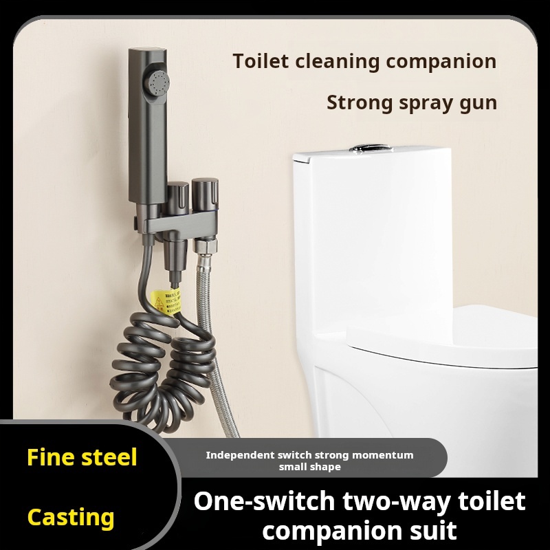 Bidet sprayer set double water outlet washing machine faucet angle ...