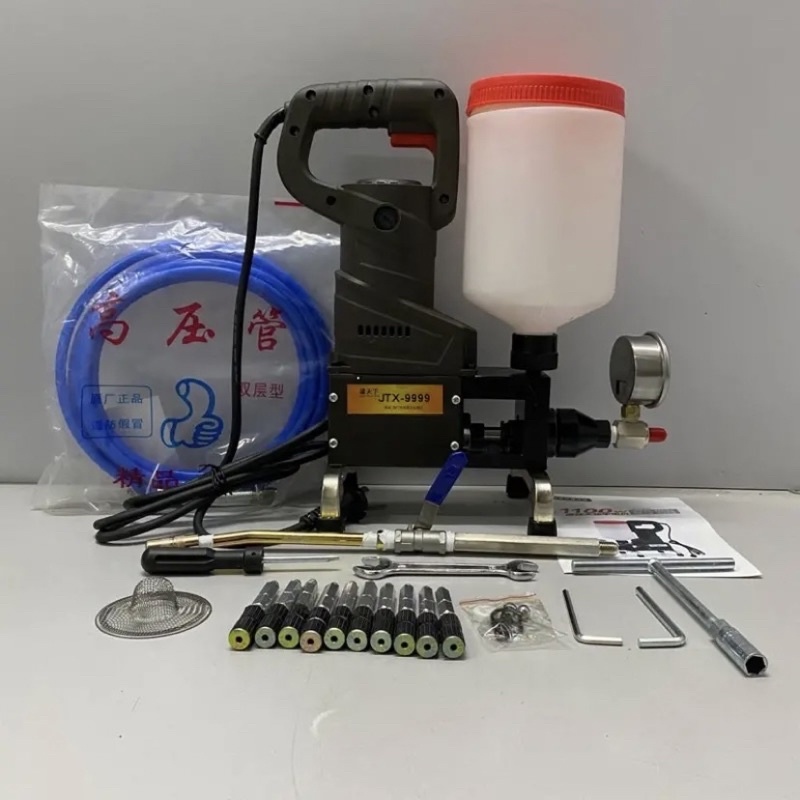 Electric Injection Pu Pump / Polyurethane Foam Grouting Leak Steel ...