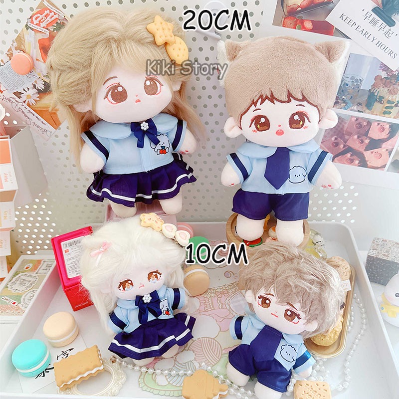 10CM 20CM Doll Clothes Replaceable Outfit School Uniform LABUBU ...