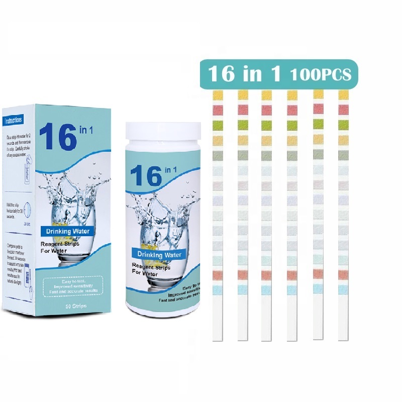 100pcs 16 in 1 Drinking Water Test Kit |High Sensitivity Test Strips ...