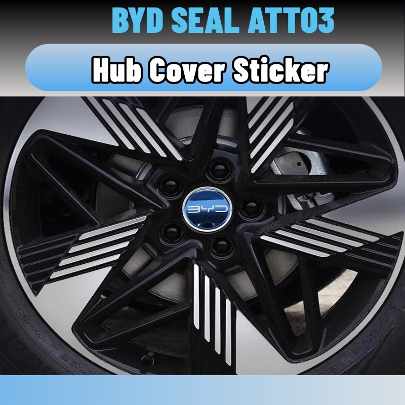 Byd atto3/seal Hub Cover Sticker Car Logo Modified Stainless Steel ...