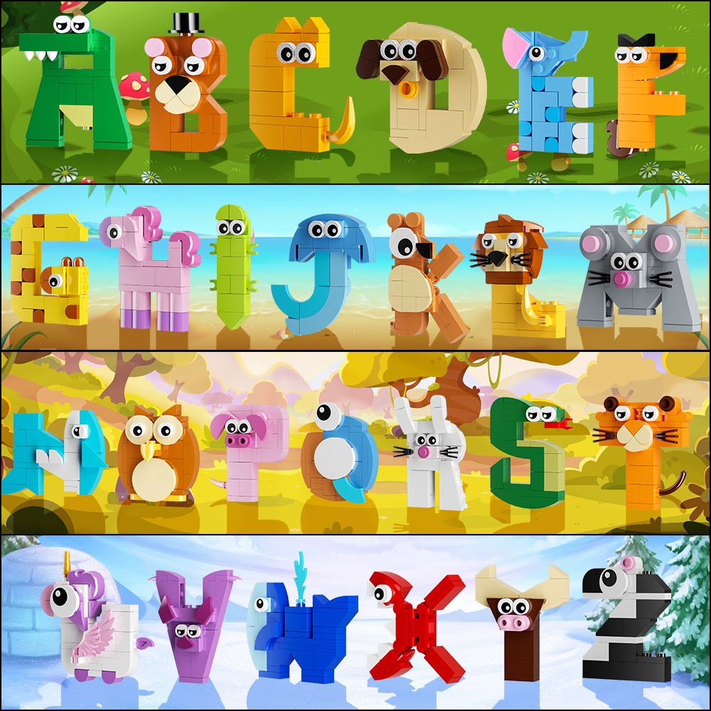 26 Letters MOC Legendary alphabet lore A Z Children Enlightenment ...