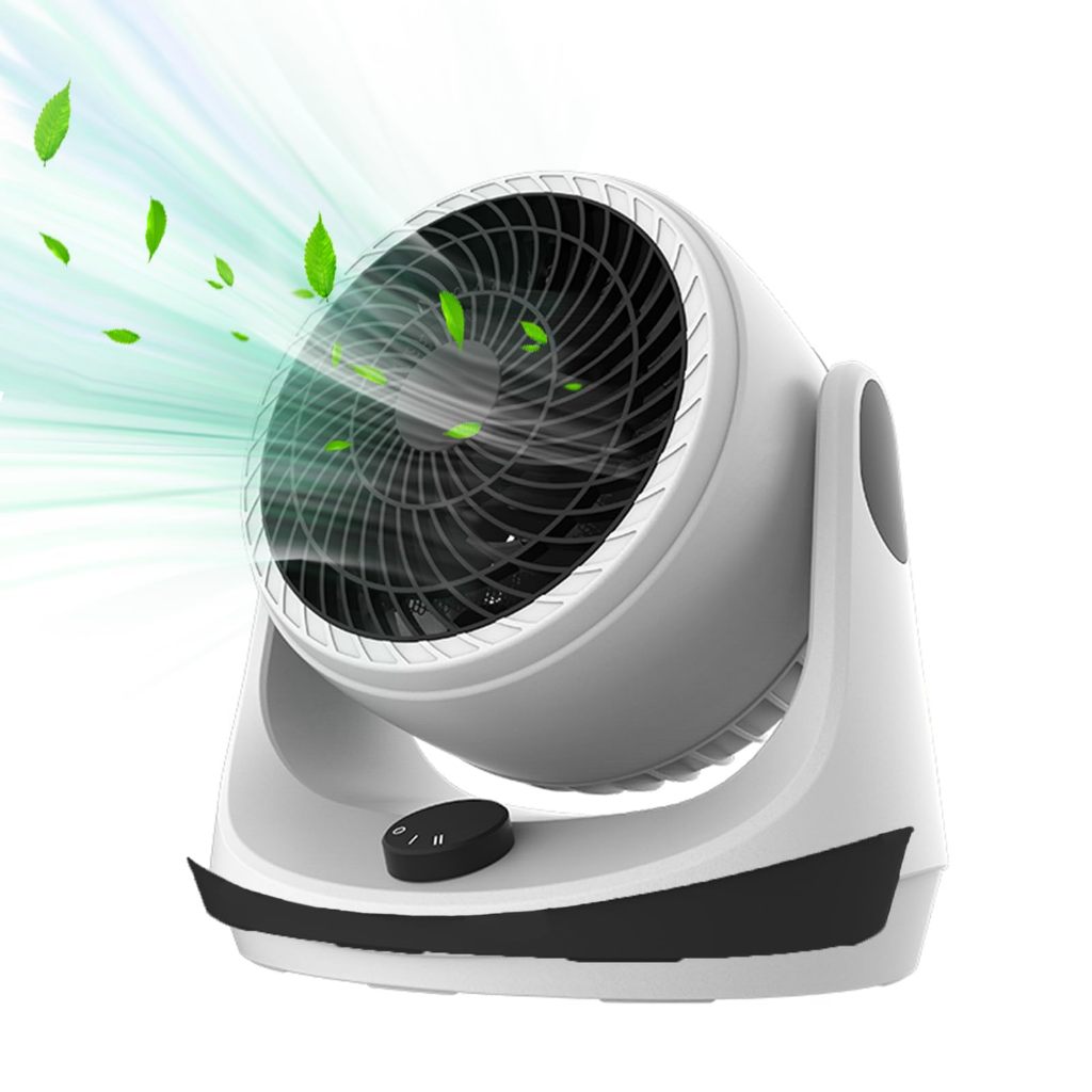 Air Circulator Fan 7-8 Inches, 280° Adjustable Tilt Quiet TurboForce ...