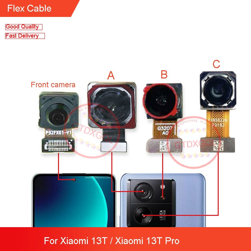 Original Front Camera For Xiaomi 13T / Xiaomi 13T Pro Main Facing ...