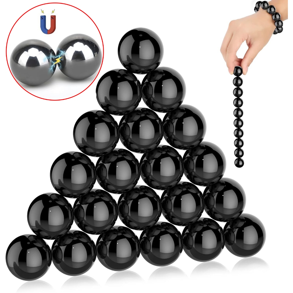 Magnet Black Ball Fidget Toy, DIY Hematite Stones Toys for Adults ...