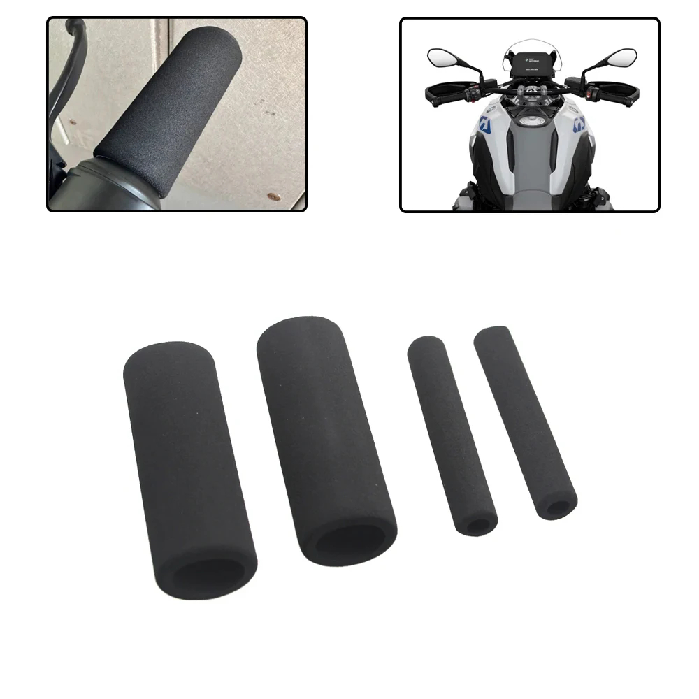 Motorcycle Grip Cover Universal Slip On Anti Vibration Handle Foam ...