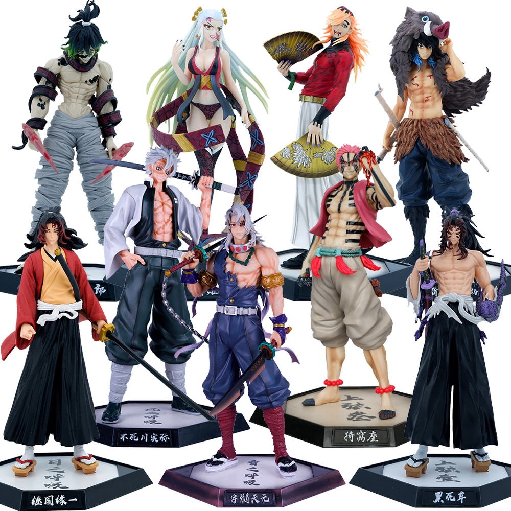 30cm Anime Demon Slayer Figure Tsugikuni Yoriichi Daki Giyuutarou Douma ...