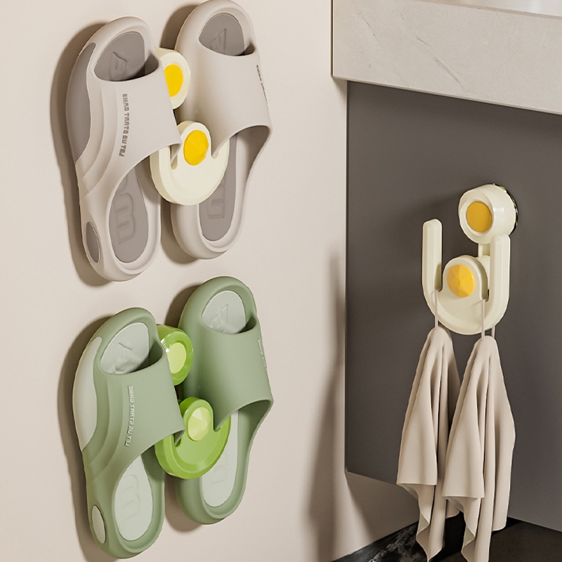 Reusable Suction Shoe Rack Slipper Drain Drying Storage Holder Hanger ...