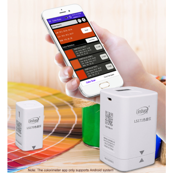 Linshang LS170 Portable Colorimeter Color analyzer with Screen Digital ...