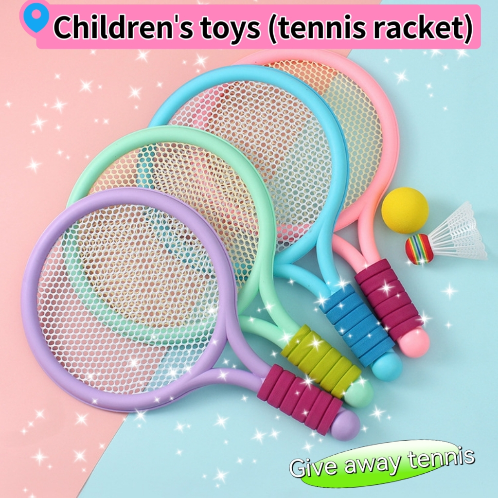 Children Badminton Racket Set Double Tennis Racket Elementary 3-12 ...