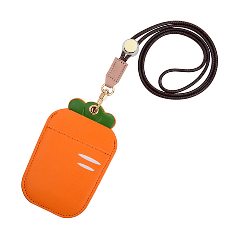 [Custom Engrave] PU Leather Lanyard Work Badge Chest Badge Hanging Rope ...