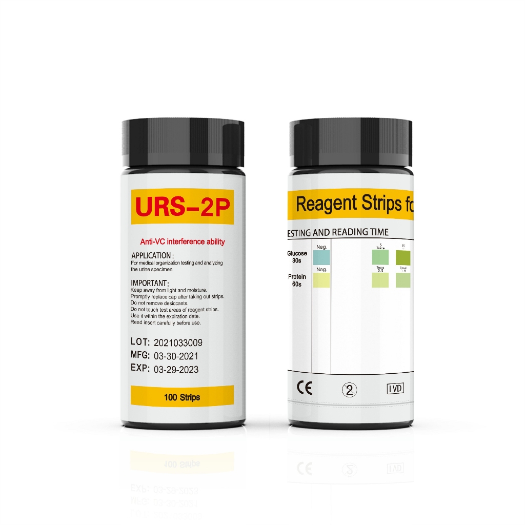 100Pcs Urine Test Strip Reagent Strip for Urinalysis with Anti-VC URS ...