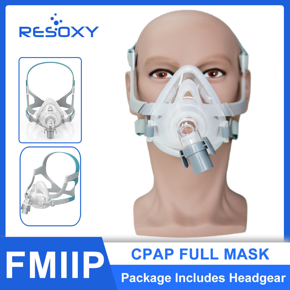 Resoxy CPAP Mask FMIIP Full Face Mask Anti Snoring with Headgear Frame ...