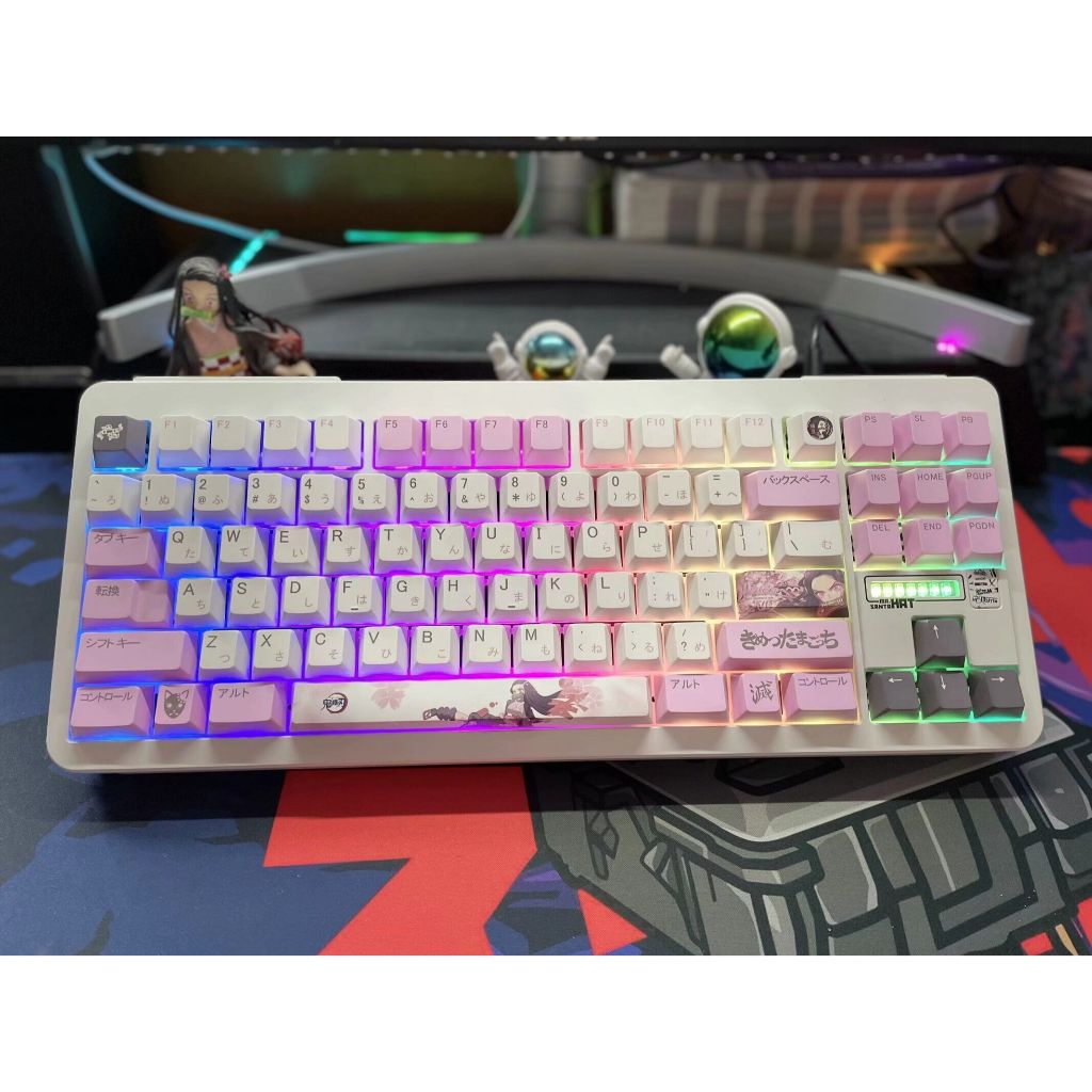 Kamado Nezuko Keycaps Demon Slayer Cherry height PBT material | Shopee ...