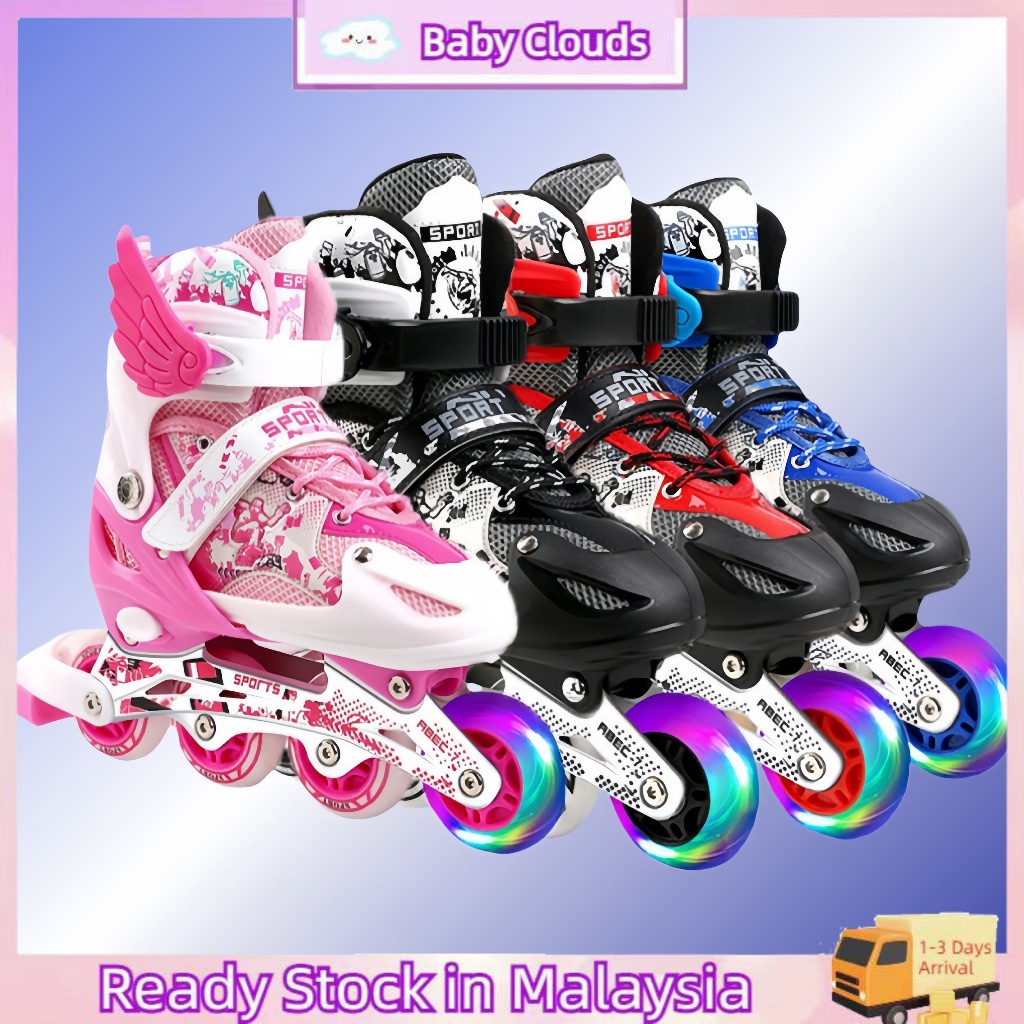 Kid Roller Skates KASUT Roda Roller Skates Kids Skates Roller Shoes ...