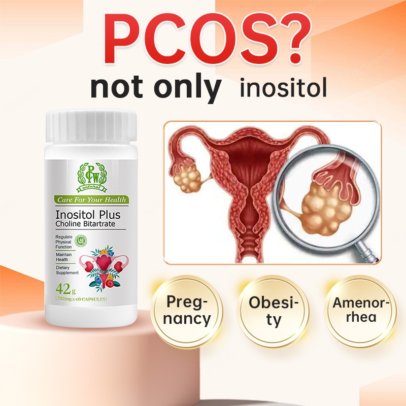 PCW Inositol Plus Choline Bitartrate, Myo Inositol ,For PCOS women ...
