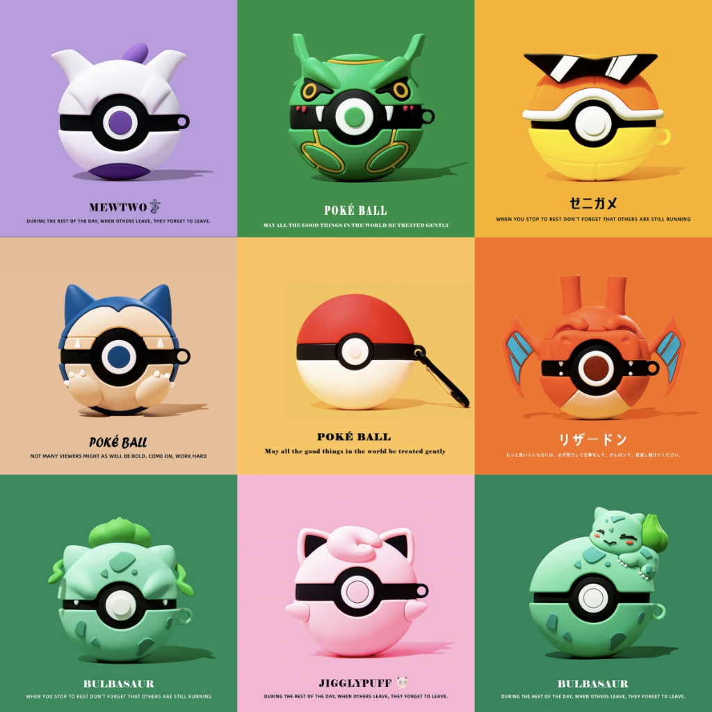 Cartoon Pokemon Elf Ball Pikachu Airpods 4 Case Cute Airpods Gen3 Case ...