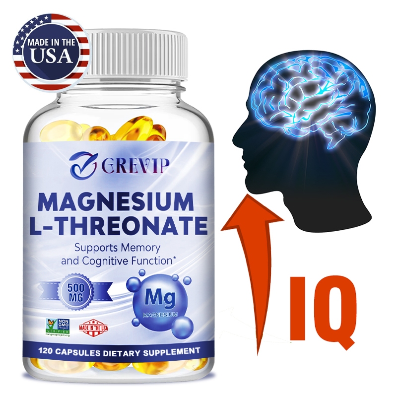 MAGNESIUM L-THREONATE - Contains 100% Elemental Magnesium - Brain ...