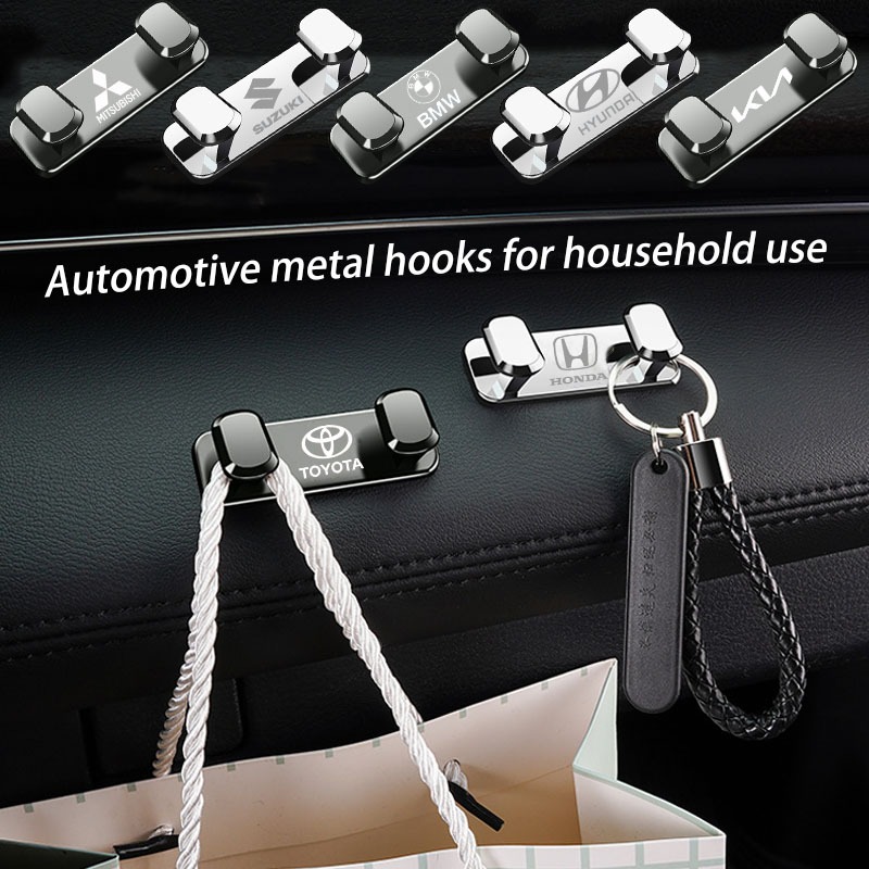Car mounted hooks front row metal multifunctional storage hooks small ...