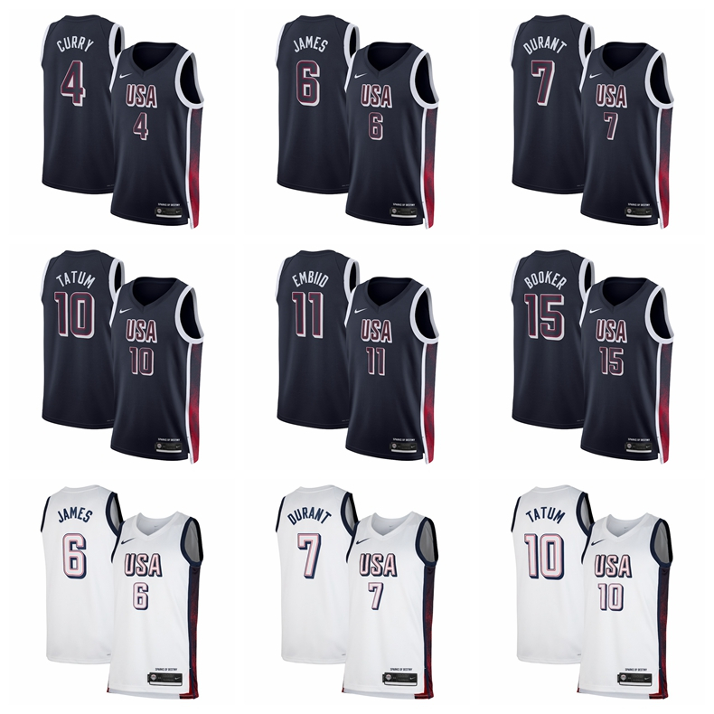 2024 USA Basketball National Team Games of the XXXIII Olympiad Jersey ...