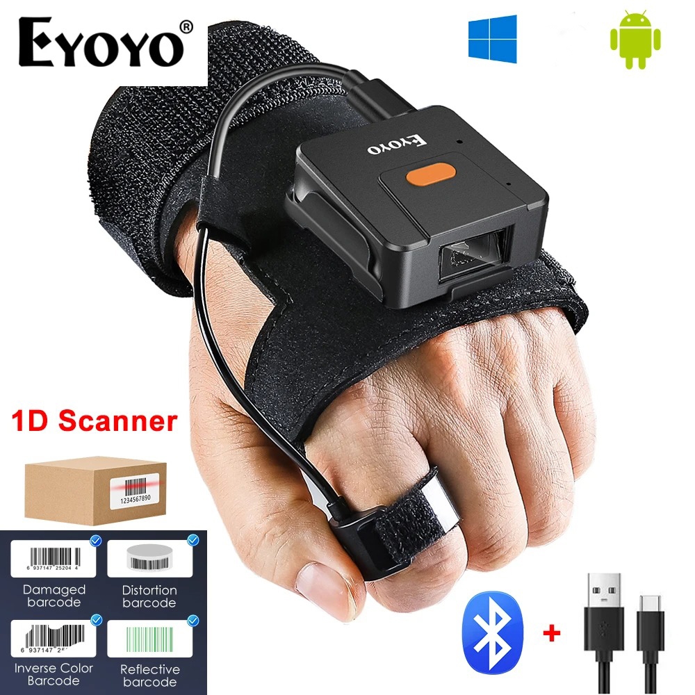 [Clearance][👍Fast scanning👍】Eyoyo 1D Laser Bluetooth Barcode Scanner ...