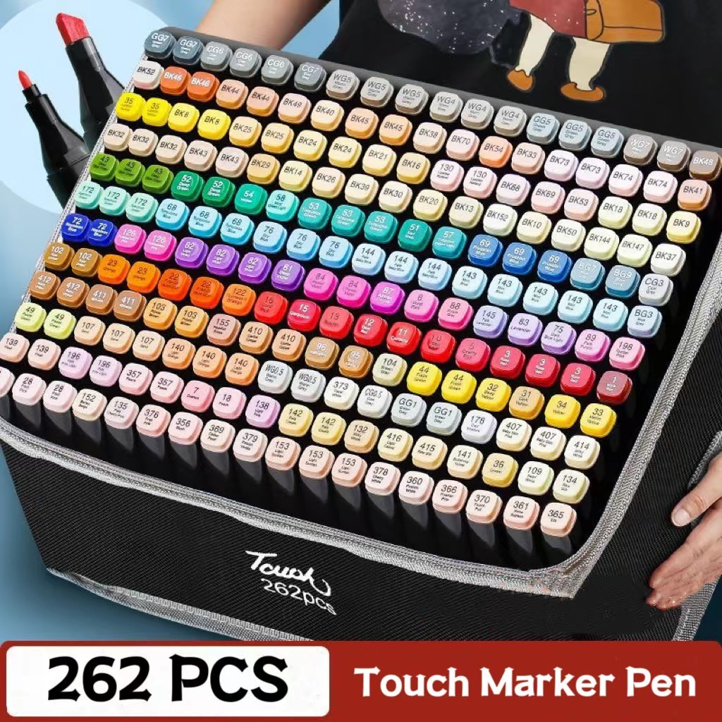 262 Colors Painting Marker Pen Art Maker Pen Sketch Set Permanent ...
