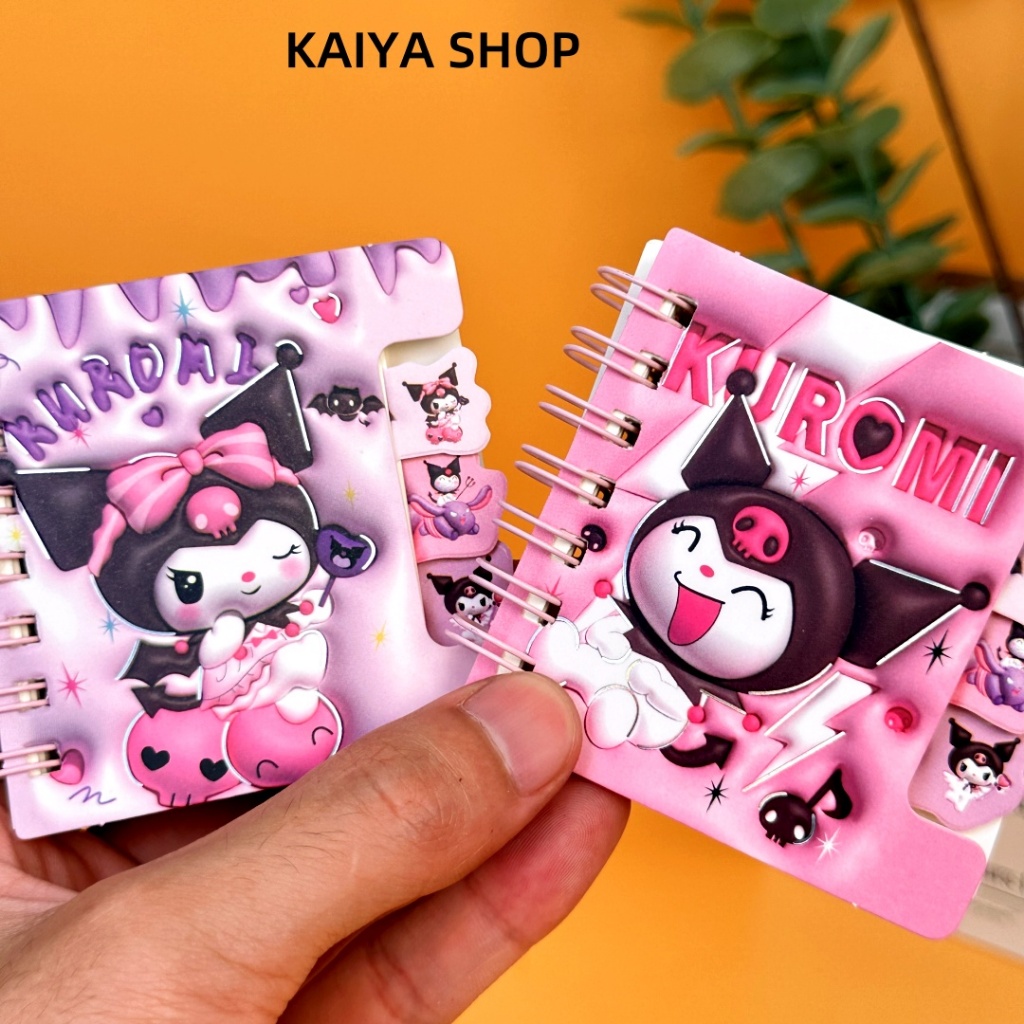 Kuromi Small Notebook Carry a small book for children Sanrio Series ...
