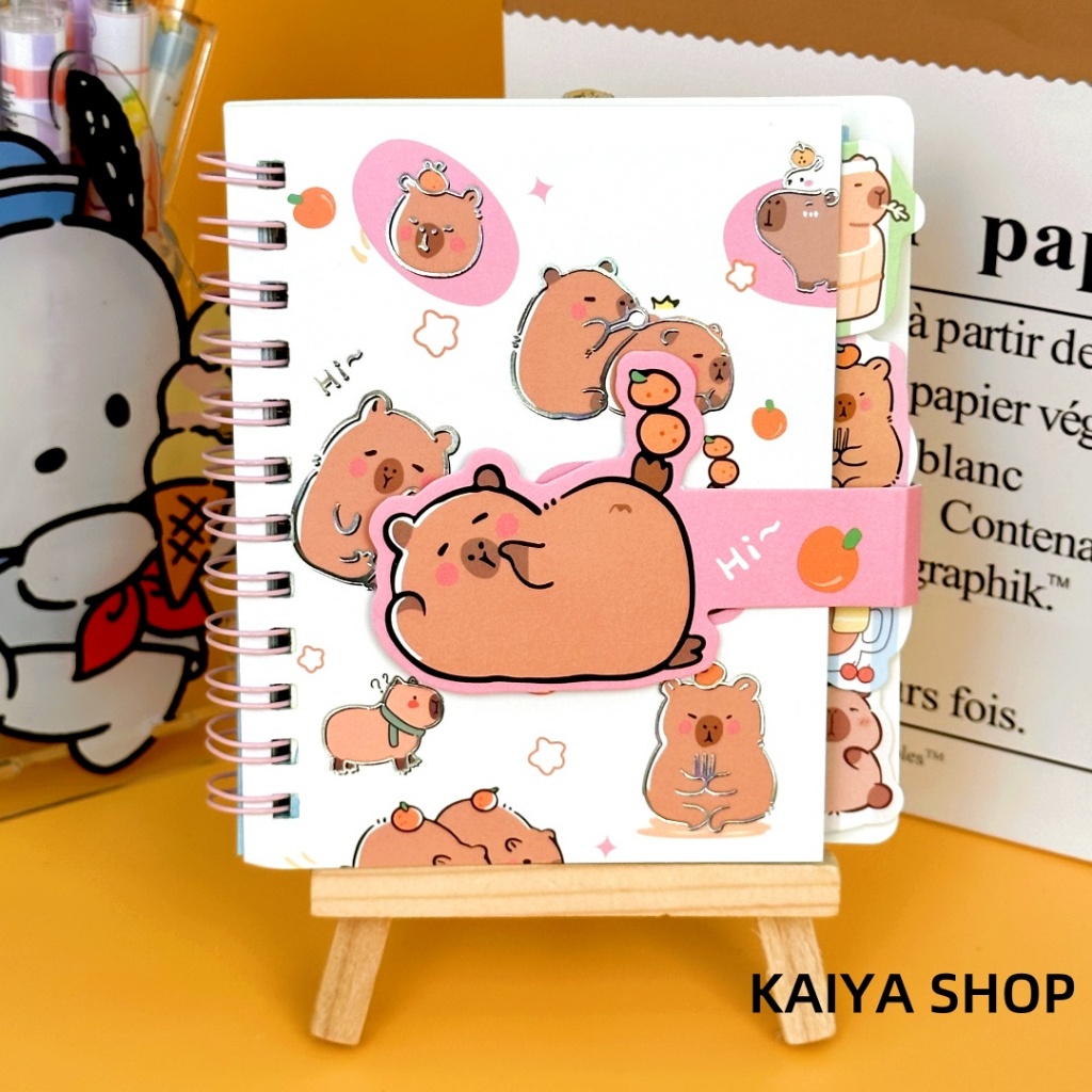 Sanrio Notebook A6 Melody Kuromi Notebook Kids Sticker Student notepad ...