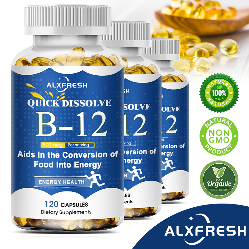 Vitamin B12 - Supports Nervous System, Energy Metabolism, Improve Fatigue, Cardiovascular Health ...
