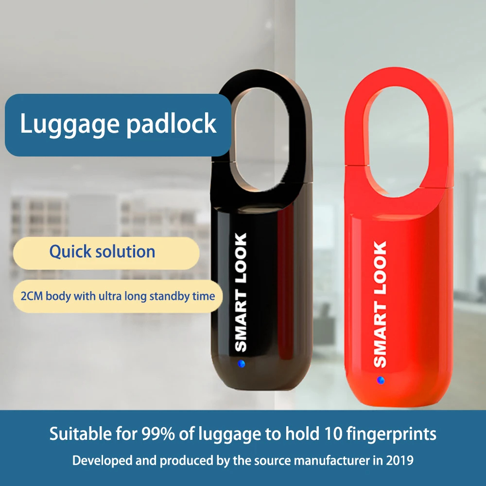 Smart Fingerprint Padlock Touch Fingerprint Door Lock USB Keyless Anti ...