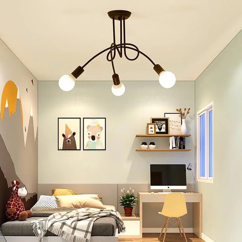 Modern creative ceiling light, Nordic pendant light, living room ...