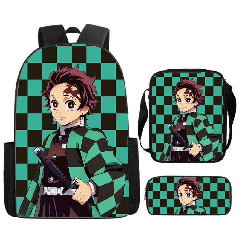 Demon Slayer Bag muichiro tokito backpack for children lunch bag pencil ...