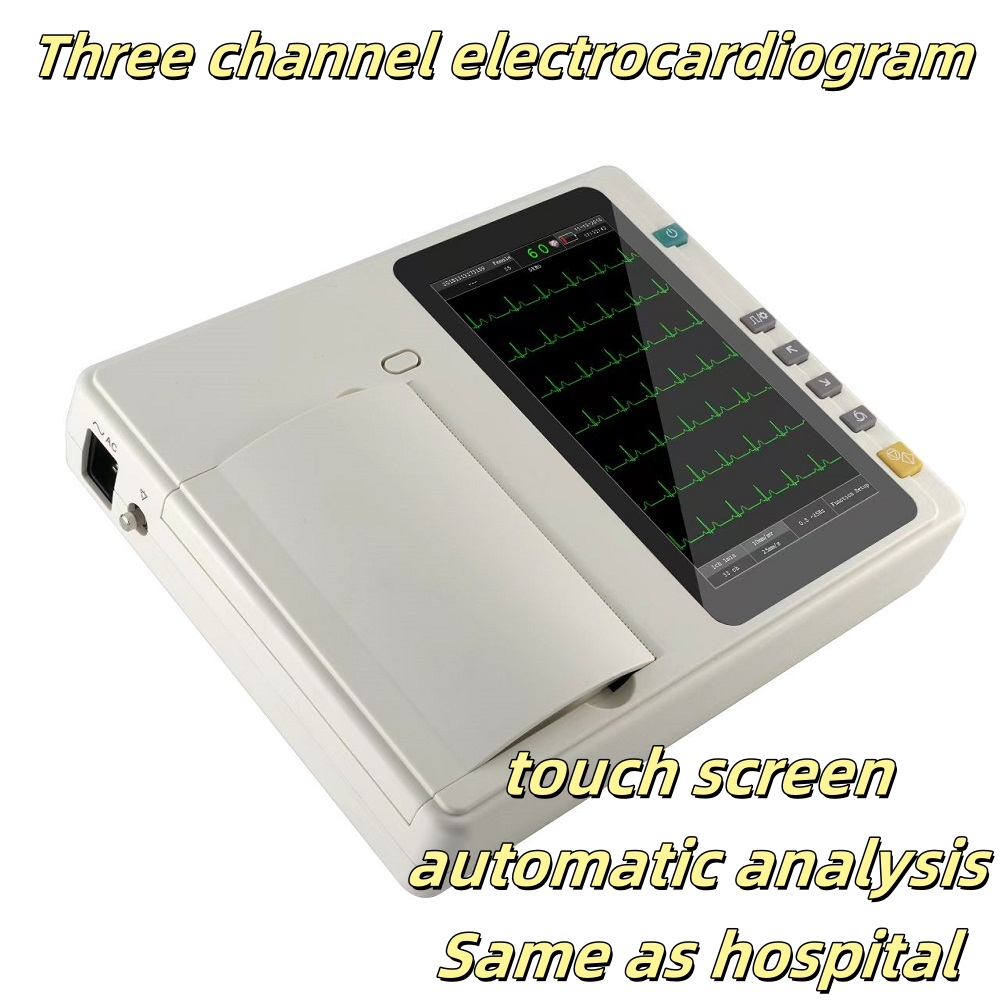 [COD] Medical Three-Channel Portable ECG Machine, 12 Guides, Automatic ...