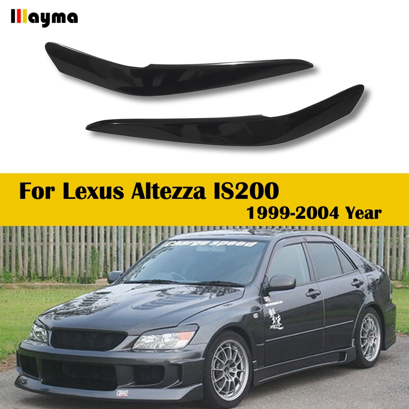 Carbon Fiber Headlight Covers Eyelid For Lexus IS200 1999- 2004 Fiber ...