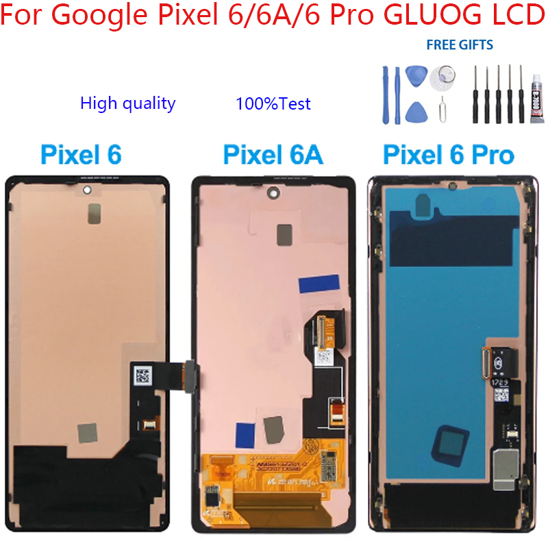 Amoled for Google Pixel 6/6A/ 6 Pro GLUOG LCD Display Touch Screen ...