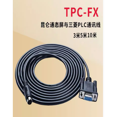 Quinnton State TPC7062K Screen to Mitsubishi PLC FX3U/2N/3GA 422 Connection Communication Cable ...