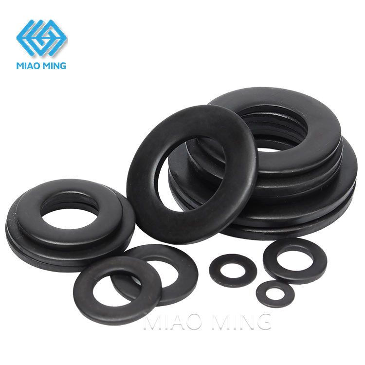 M2.5-M20 Black 304 Stainless Steel Washers Plain Washer Gaskets ...