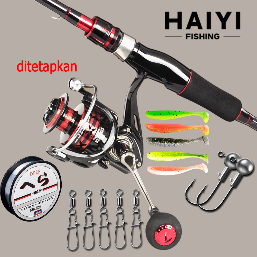 HAIYI FISHING Set Joran Pancing Kutub Laut Set Pancingan Pancing Umpan ...
