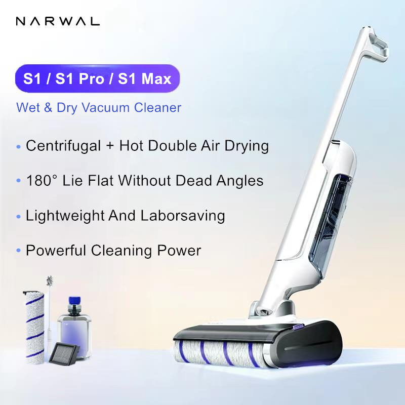 ORIGINAL NARWAL S1 / S1 Pro / S1 Max Floor Washer | 180° Flat Lie Down | 63° Twist | Wet & Dry ...