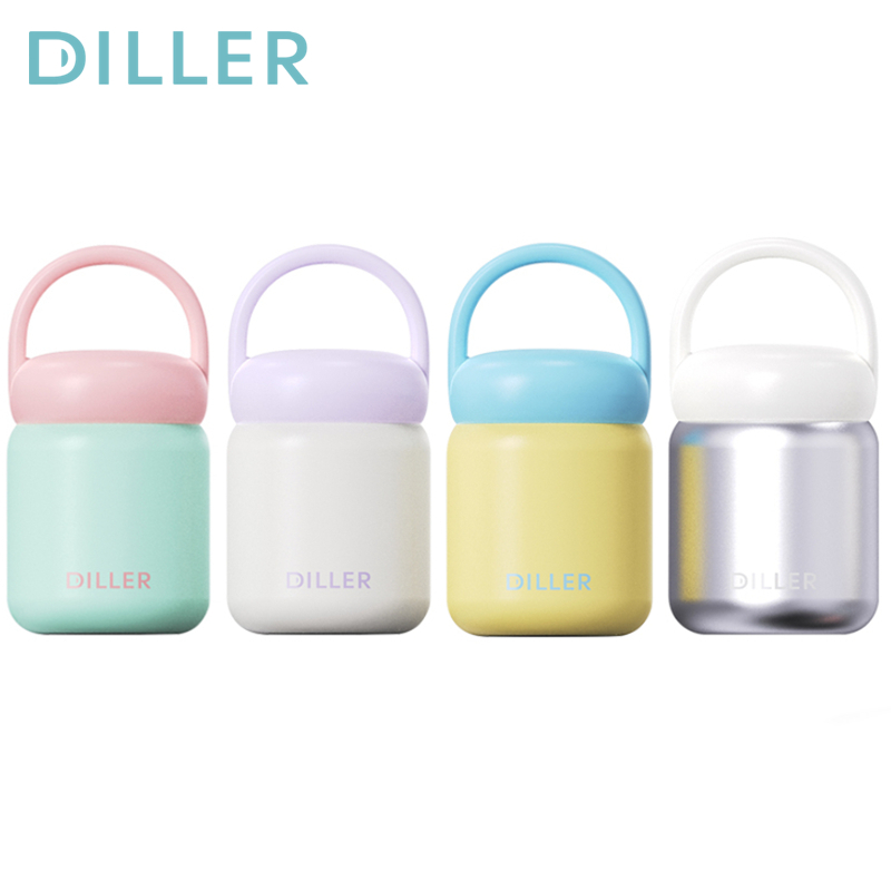 Diller Mini Vacuum Flask Thermos Sticker 316 Stainless Steel Drinking ...
