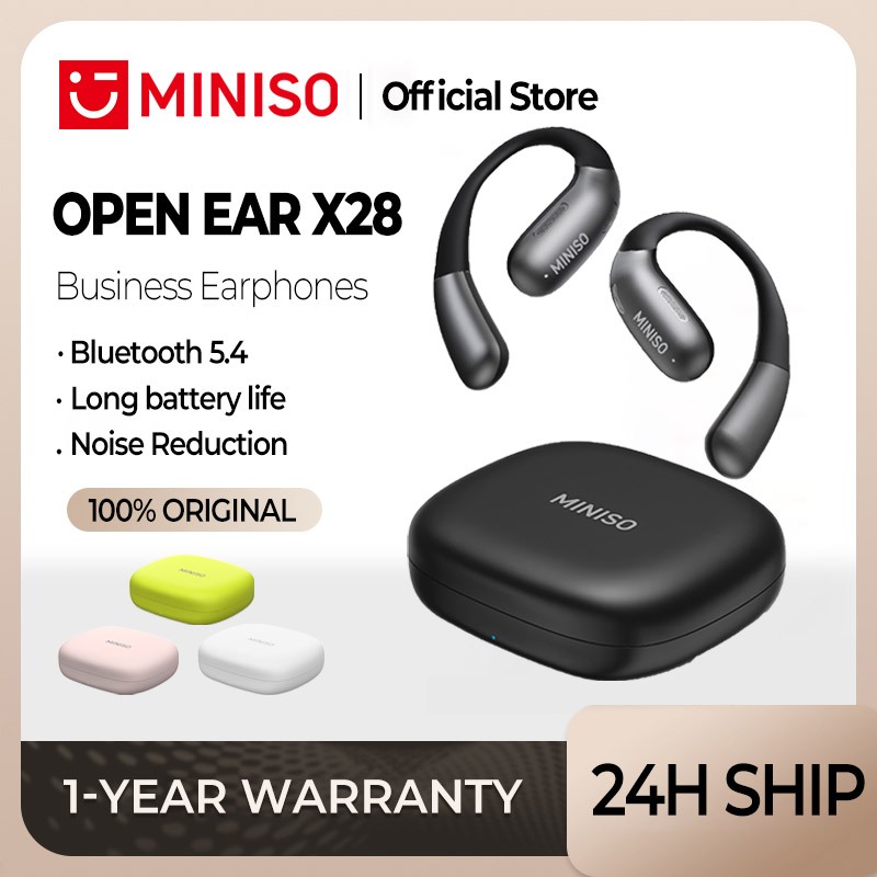 Miniso X28 OWS Open Earphone Wireless Earphone Bluetooth 5.4 TWS Sports ...